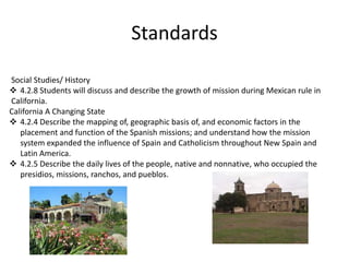 Mission san juan capistrano lesson plan geography | PPTX
