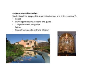 Mission san juan capistrano lesson plan geography | PPT
