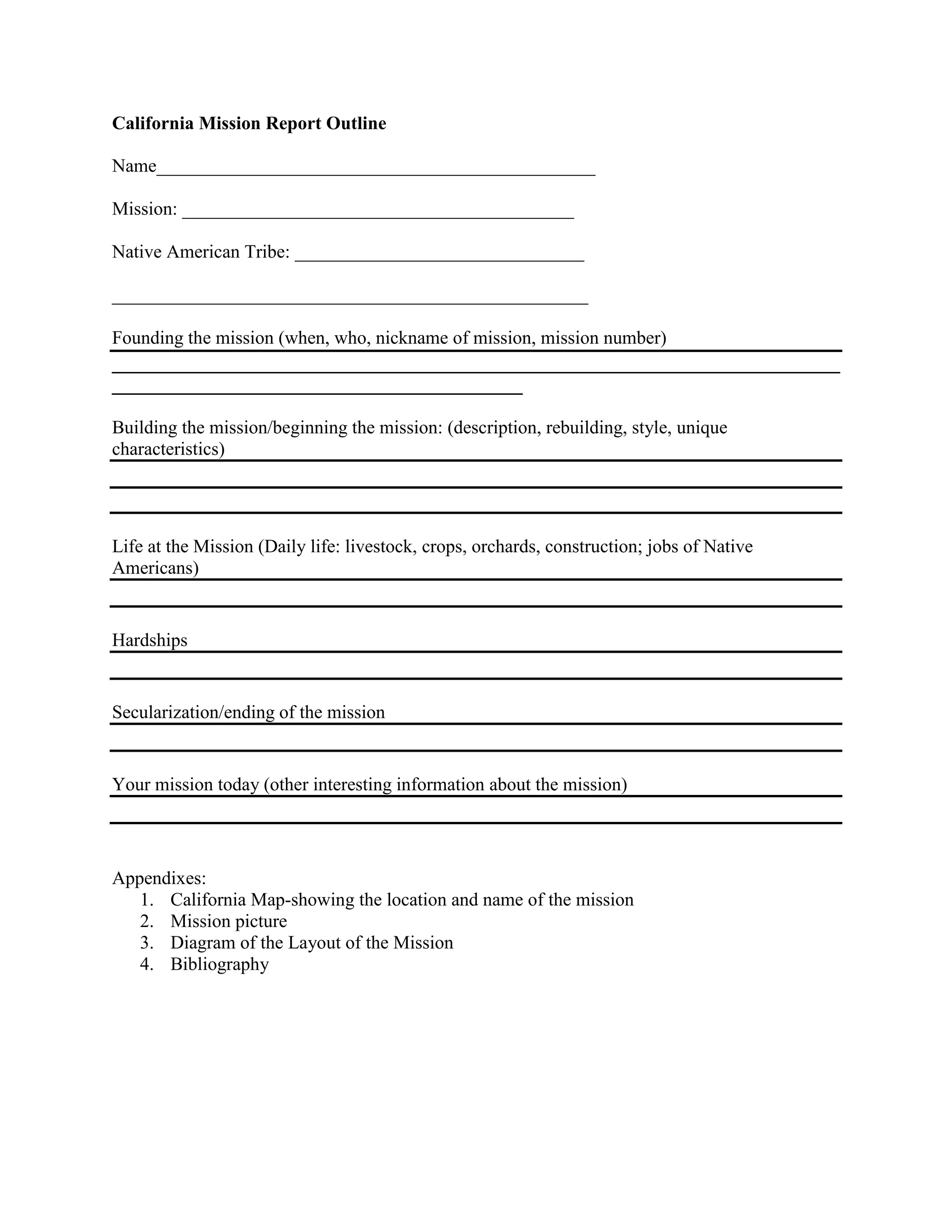 Missions lesson plan | PDF