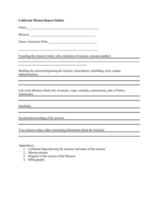 Missions lesson plan | PDF