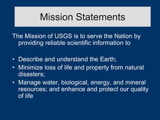 Mission statement | PDF