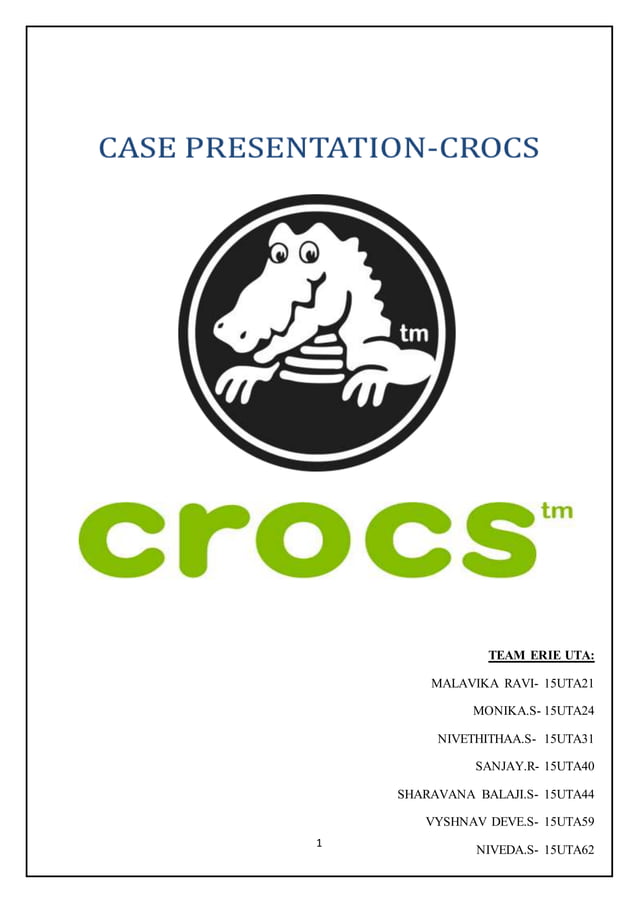 CROCS - MISSION STATEMENT | DOCX