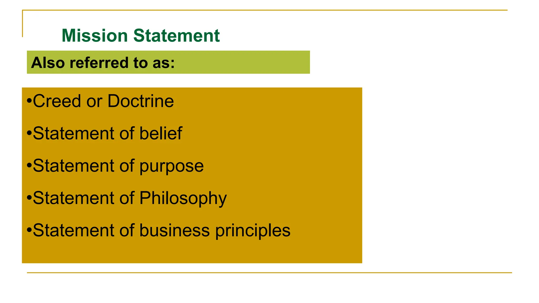 Mission statement.ppt strategic management | PPT