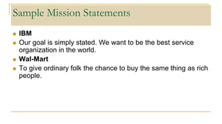 Mission statement.ppt strategic management | PPT | Business | Business ...