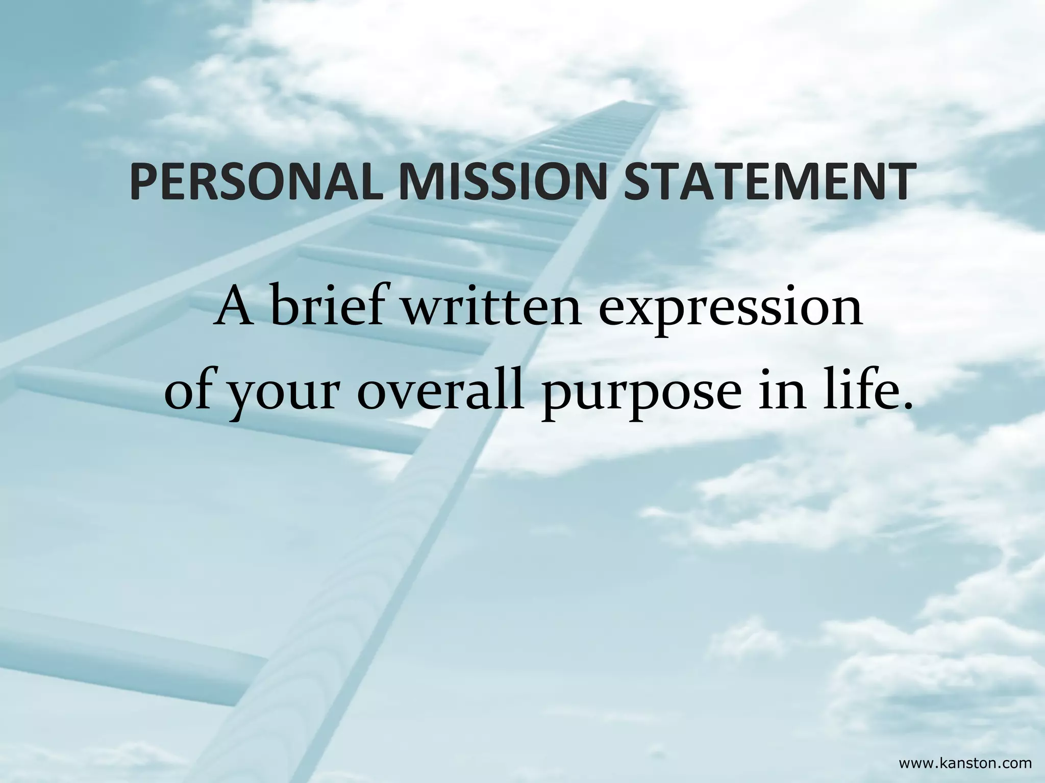 Personal Mission Statement | PPT