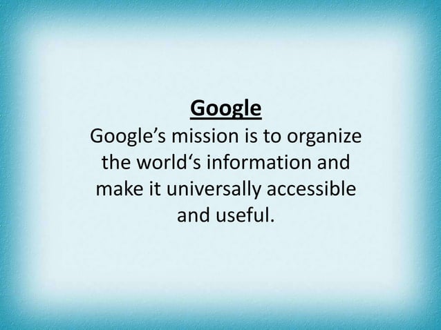 Mission statements of famous companies | PPTX