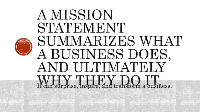 Mission statements | PPT