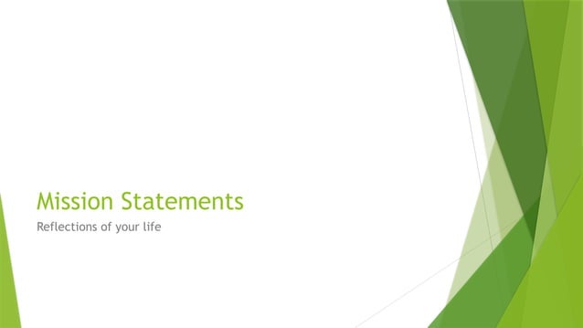 Creating Mission Statements for College Students | PPTX