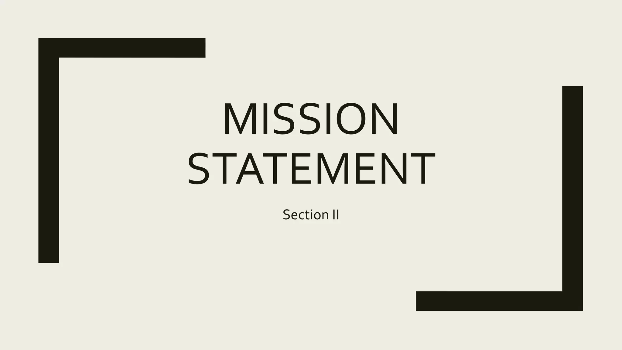 Mission statment | PPT