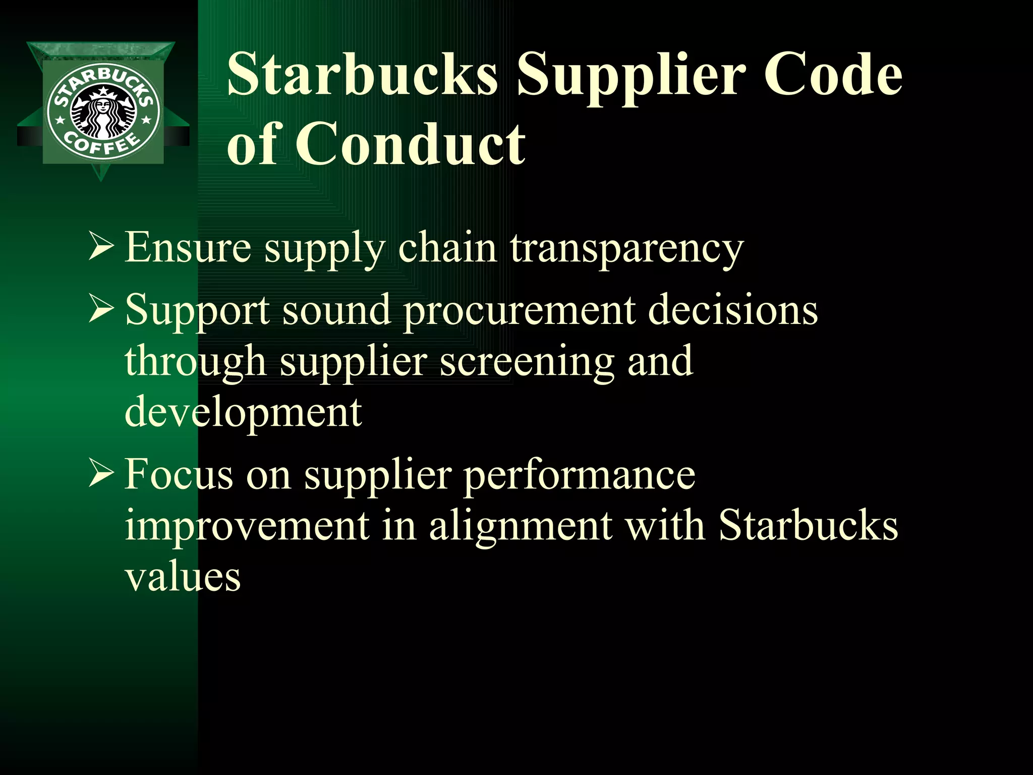 Mission, strategy, and ethics at starbucks v2 | PPT