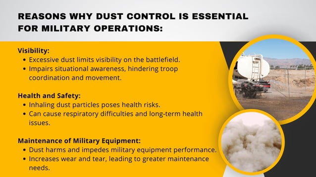Dust Control Strategies for Advancements in Military Operations | PPT