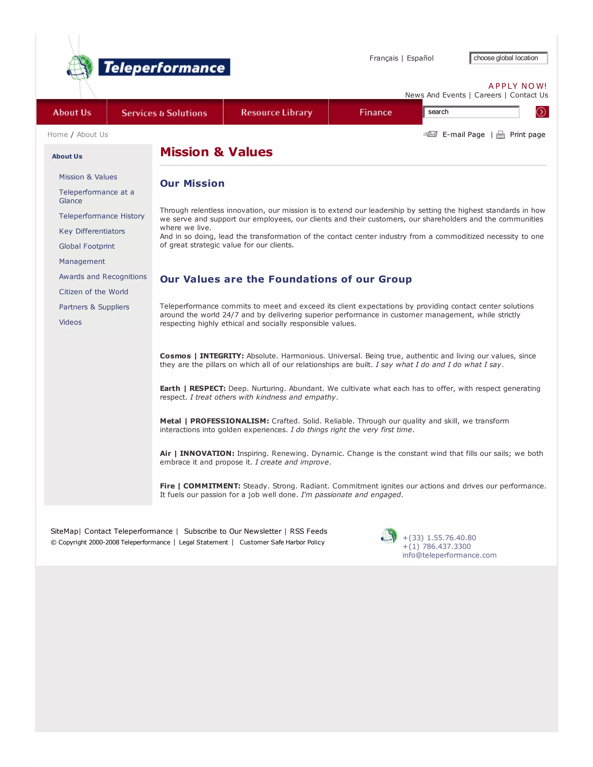 TP Mission & values | PDF