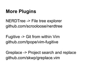 Mission vim possible | PPT