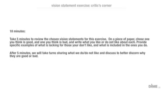 Building a vision + mission | PDF