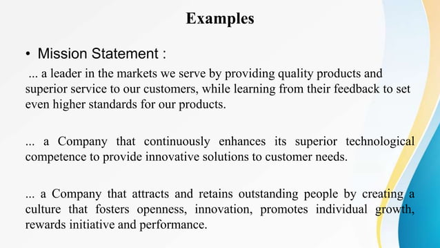 Mission vs vision statement | PPTX