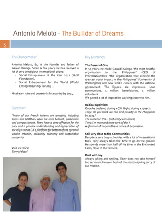 Mission with Gawad Kalinga - Outputs and Learnings | PDF