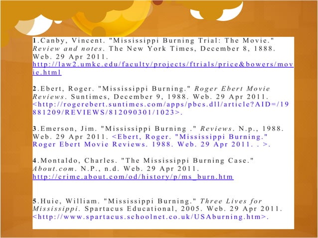 Mississippi burning powerpoint | PPT