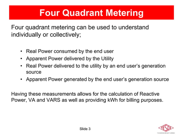 Four Quadrant Metering | PPT | Gas and Electric | Home Utilities