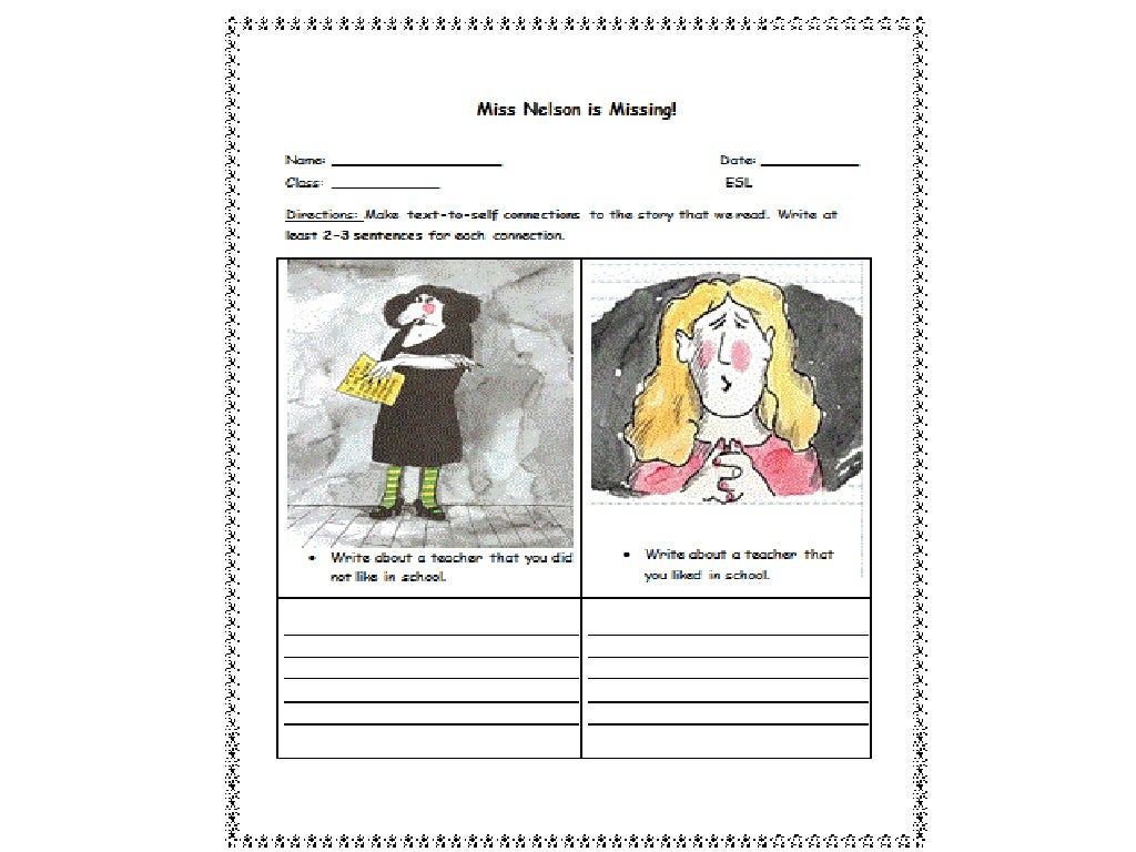 Miss nelson is missing