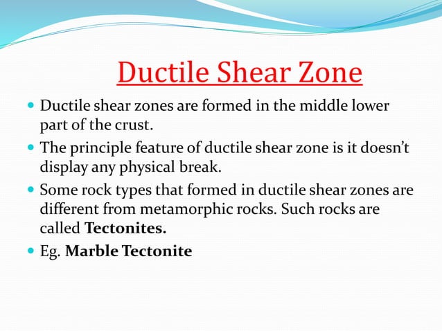 Shear Zone Structural Geology by Misson Choudhury | PPTX