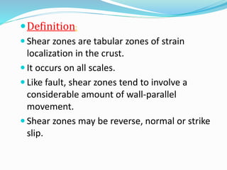 Shear Zone Structural Geology by Misson Choudhury | PPTX