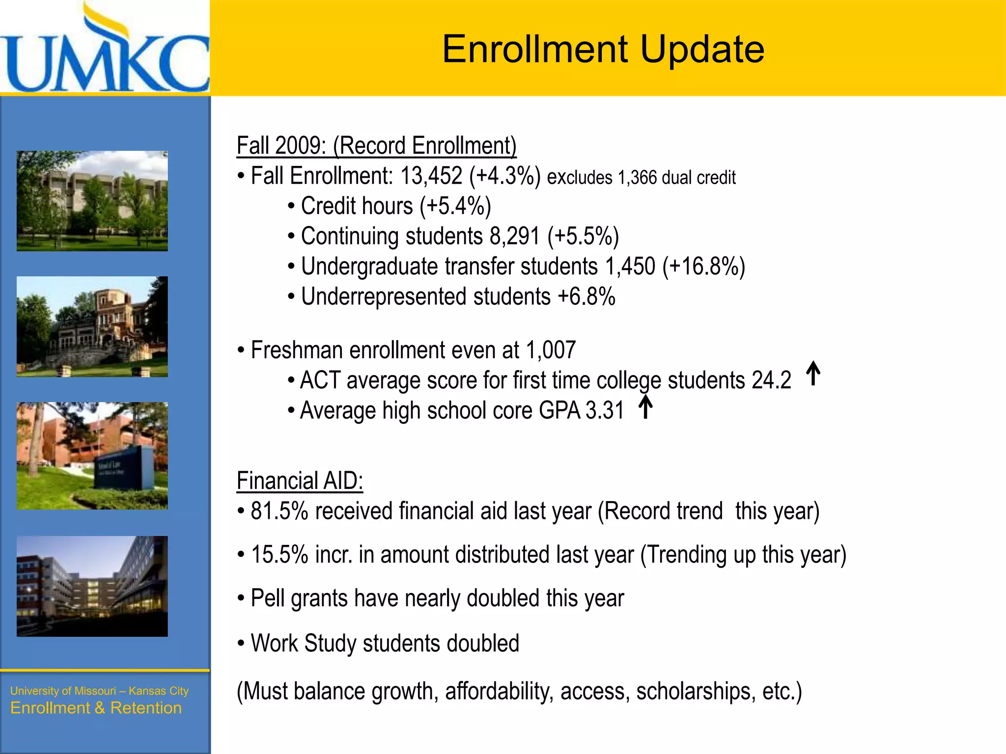 Missouri 100 UMKC | PPTX | Student Financial Aid | Financial Assistance