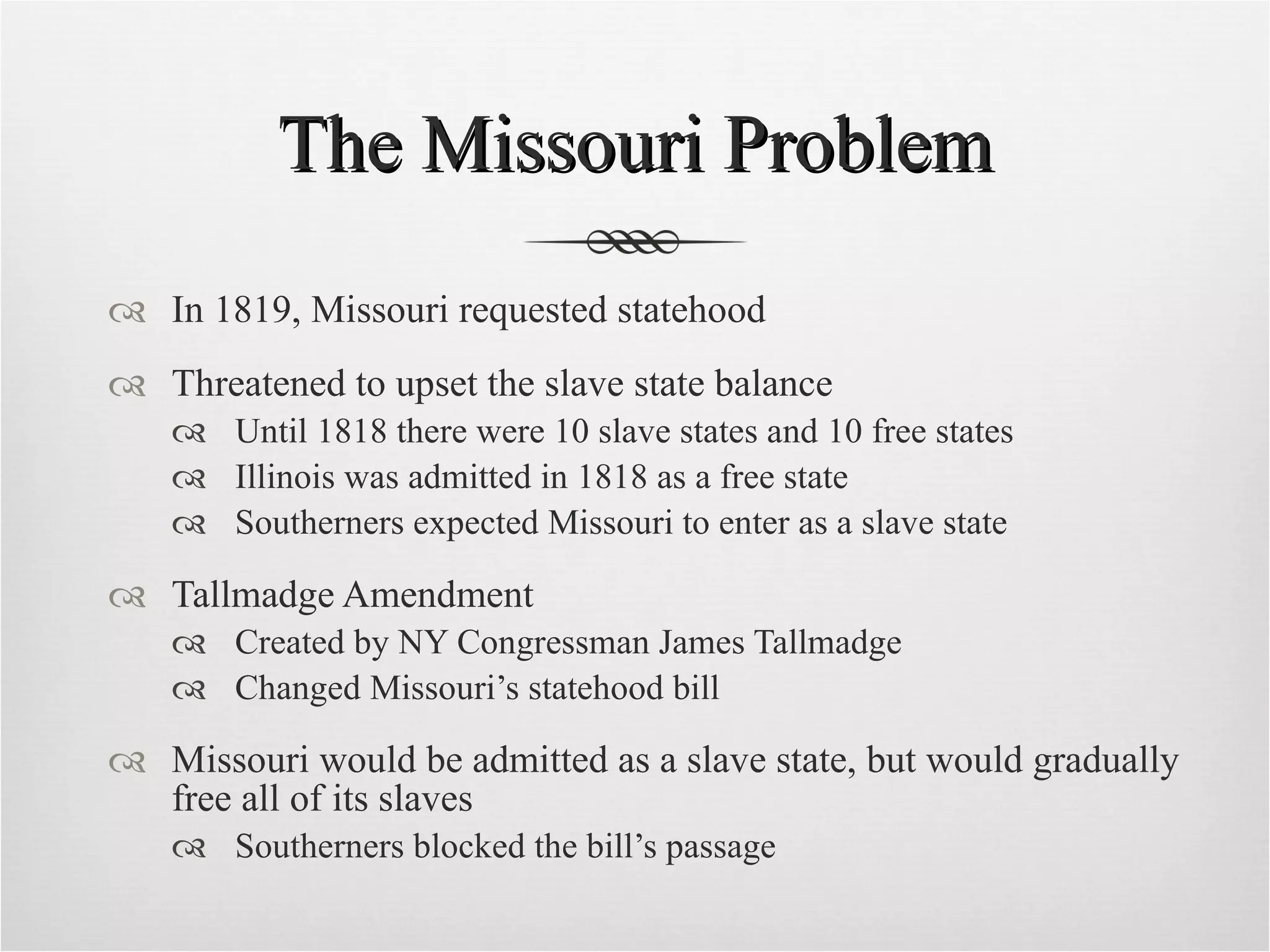 Missouri Compromise | PPT