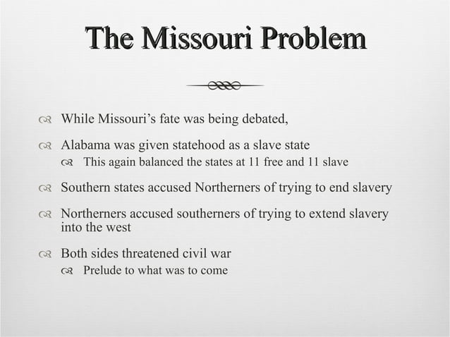 Missouri Compromise | PPT