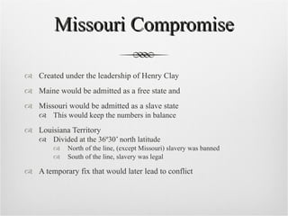 Missouri Compromise | PPT
