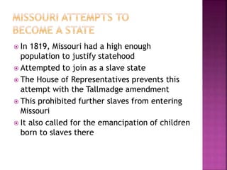 Missouri compromise | PPTX