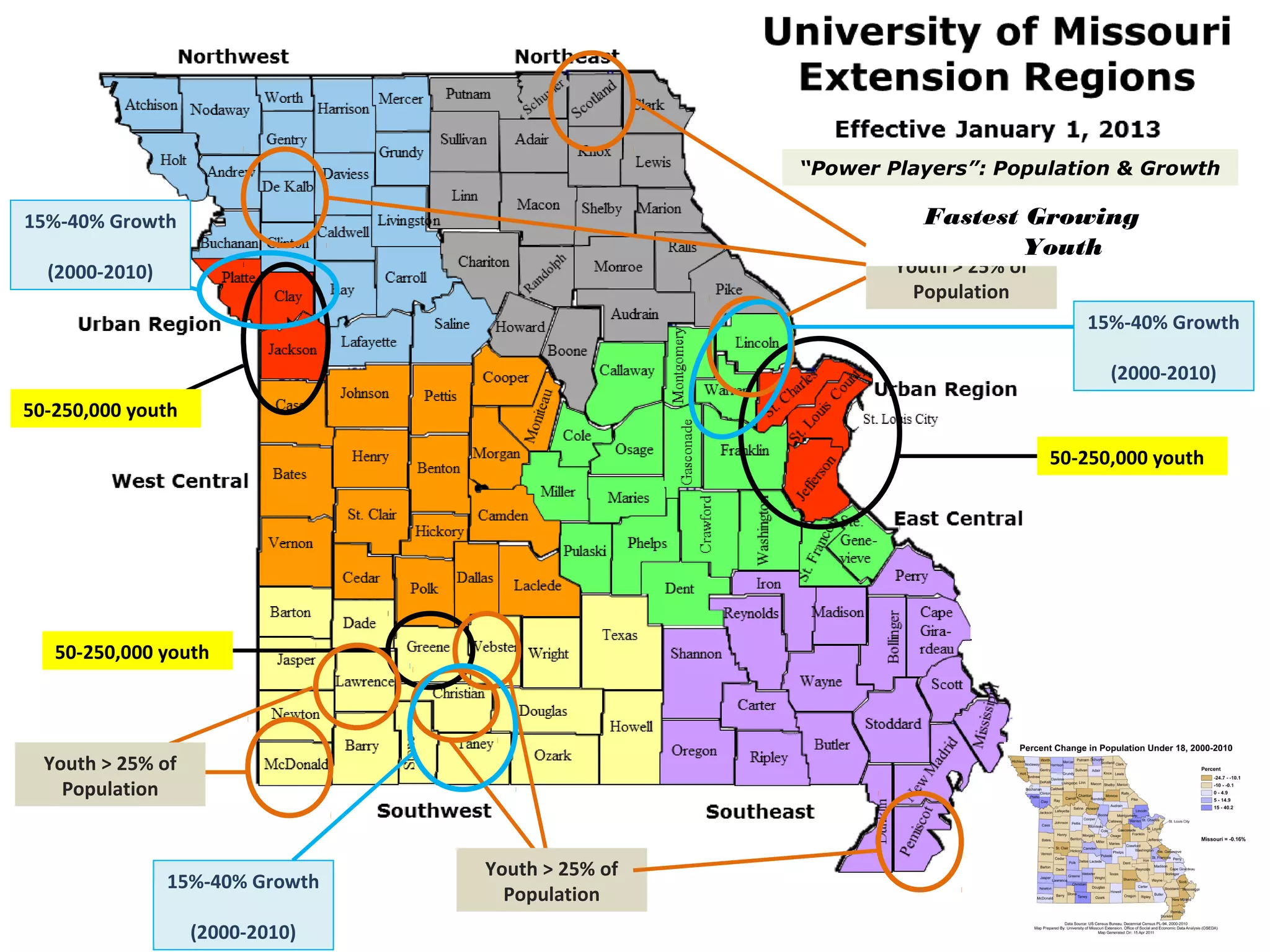Missouri map w new regions 1 1-13 | PPT