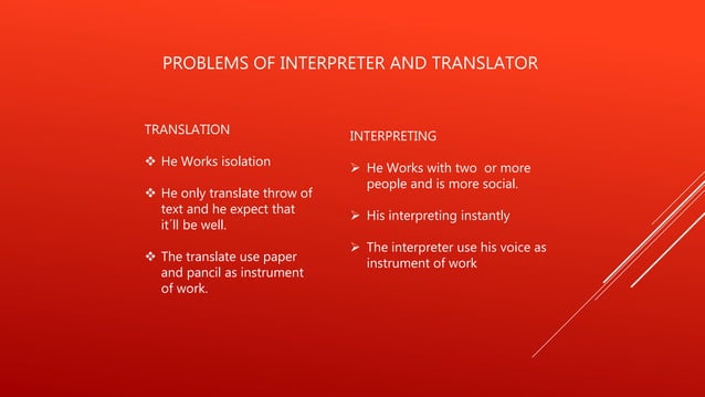 perspectives on the role of interpreter | PPTX