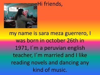 Miss Sara Meza Guerrero Introduction | PPTX