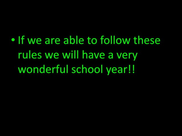 Miss scoggins 3rd grade classroom rules | PPT