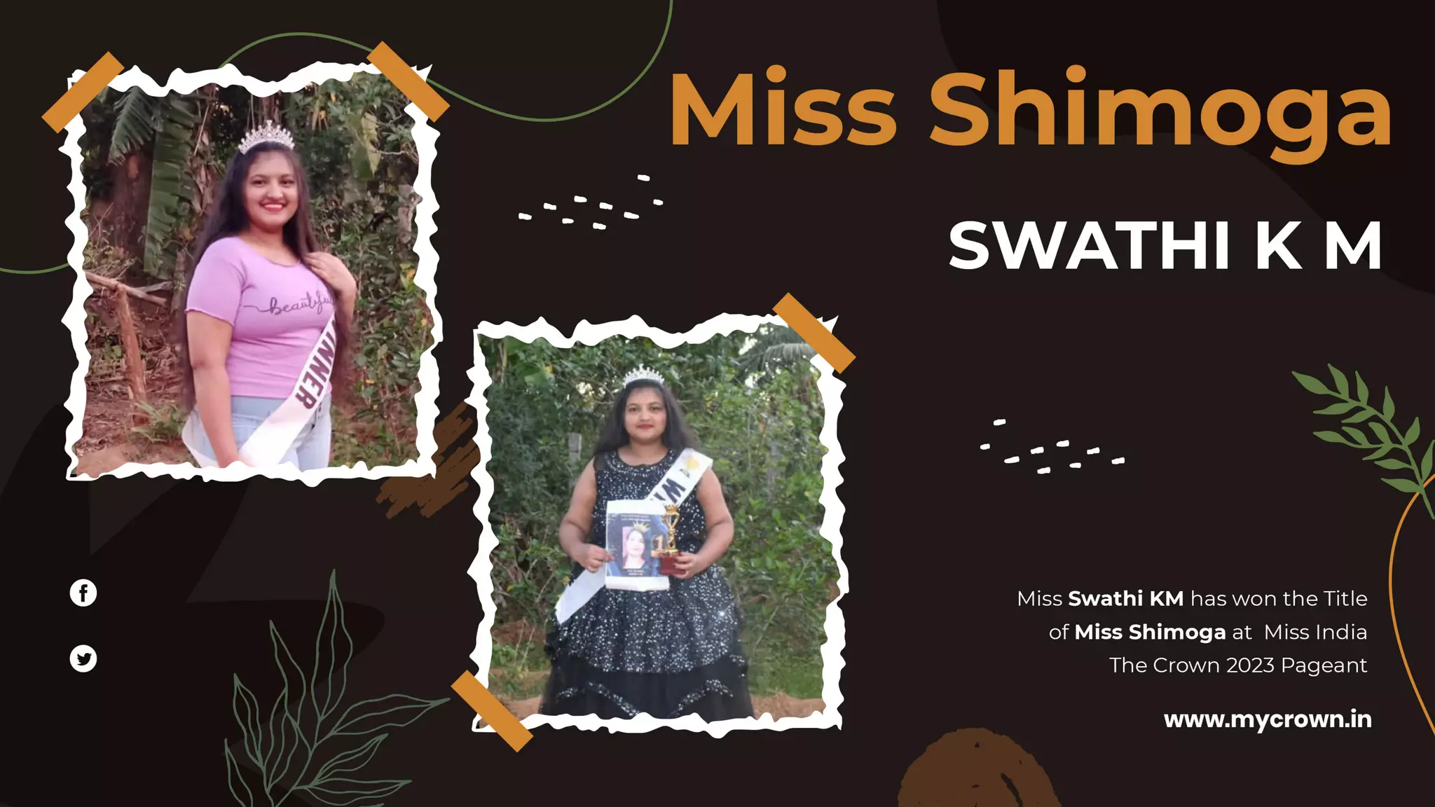 Miss Shimoga - SWATHI K M - The Crown 2023 | PDF