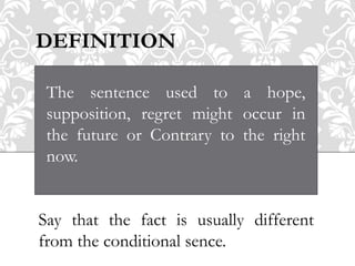 Conditional Sentences & Wishes | PPTX