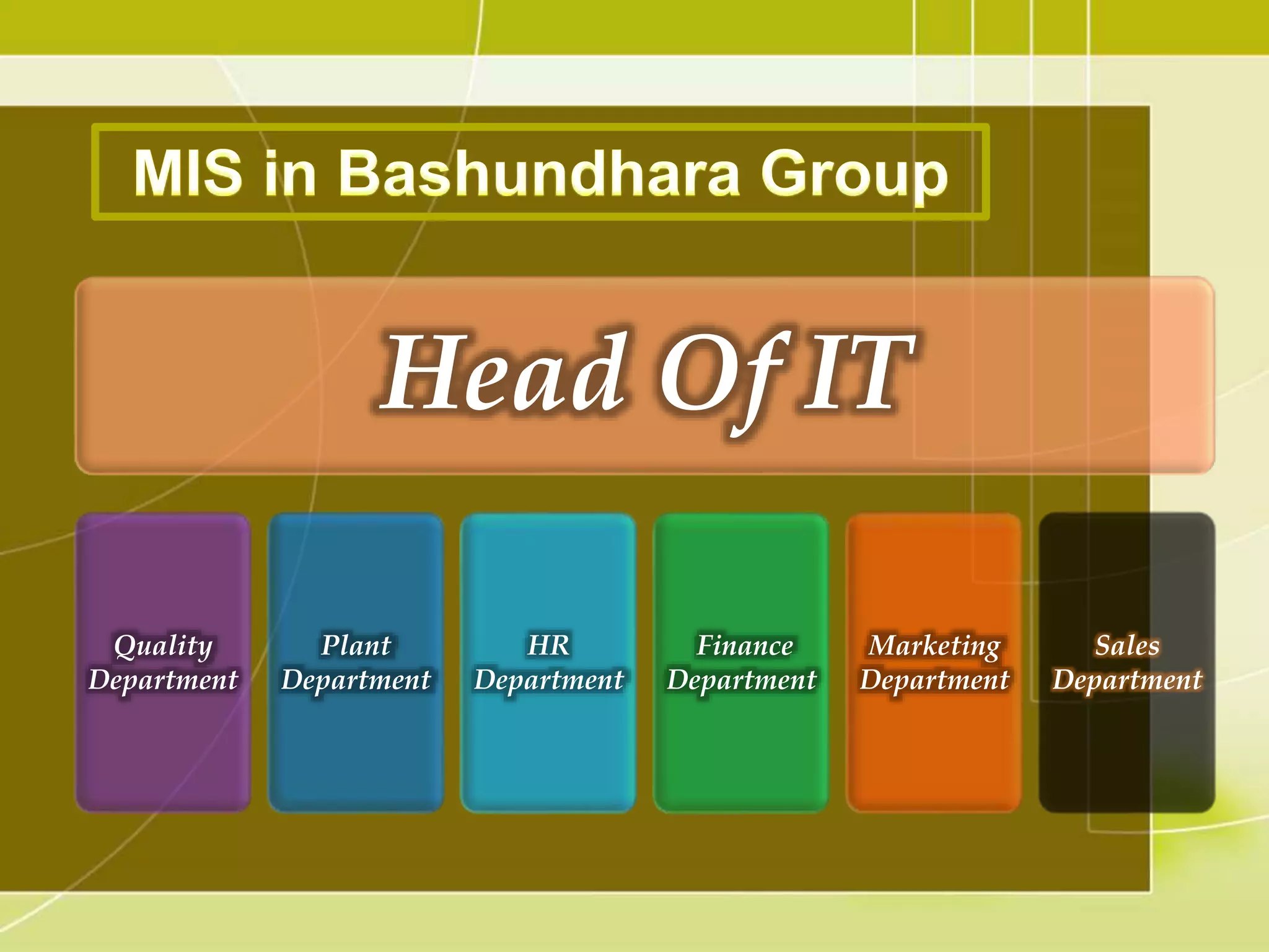 Mis stracture of bashundhara group | PPTX | Manufacturing Industry | Industries