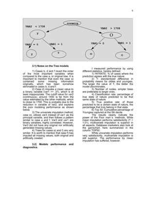 Poor man's missing value imputation | DOC