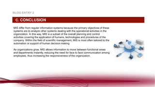 MIS system presentation | PPTX