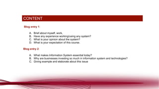 MIS system presentation | PPT