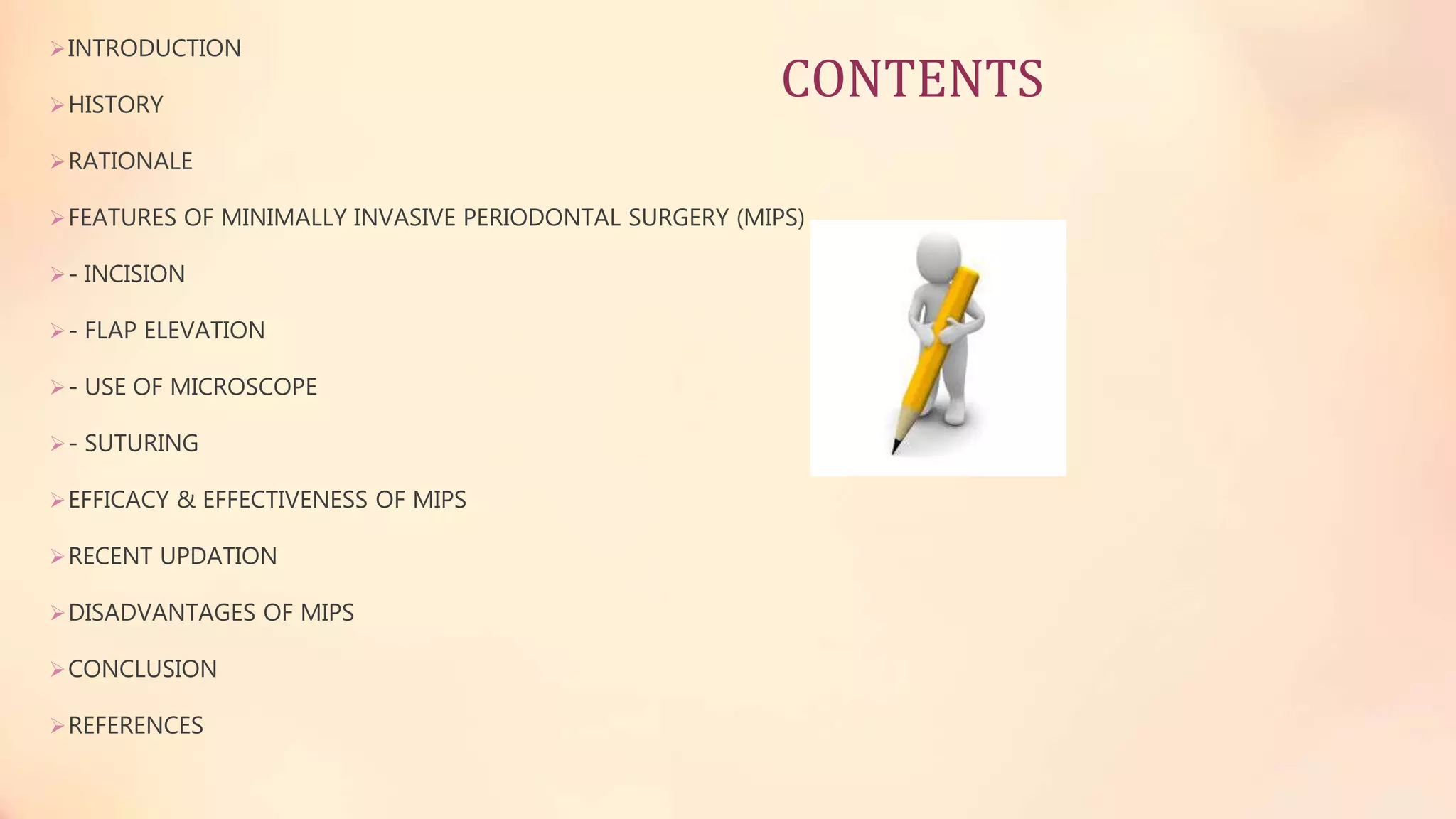 Minimally invasive surgical techniques in periodontics | PPTX