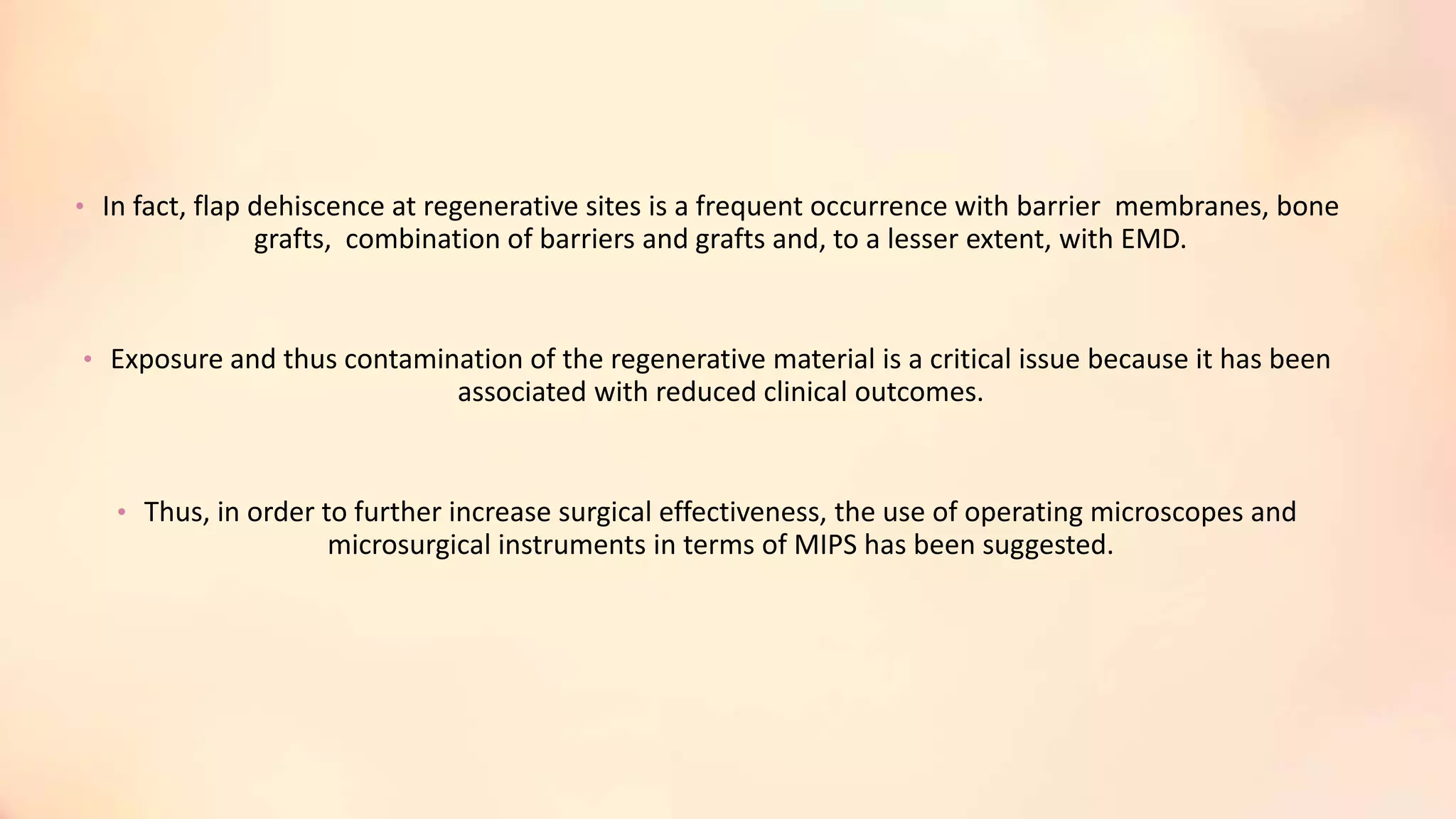 Minimally invasive surgical techniques in periodontics | PPTX