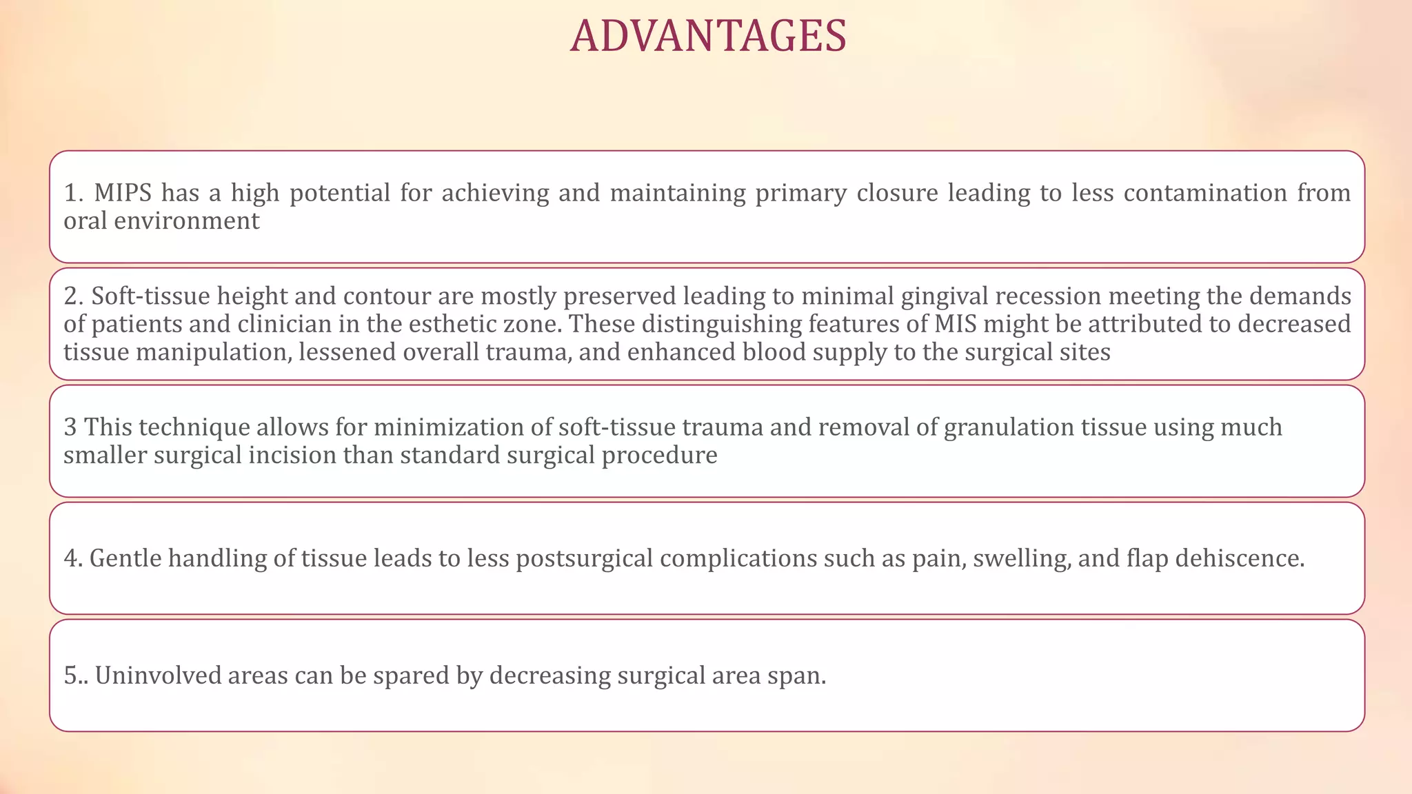 Minimally invasive surgical techniques in periodontics | PPTX