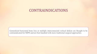 Minimally invasive surgical techniques in periodontics | PPTX