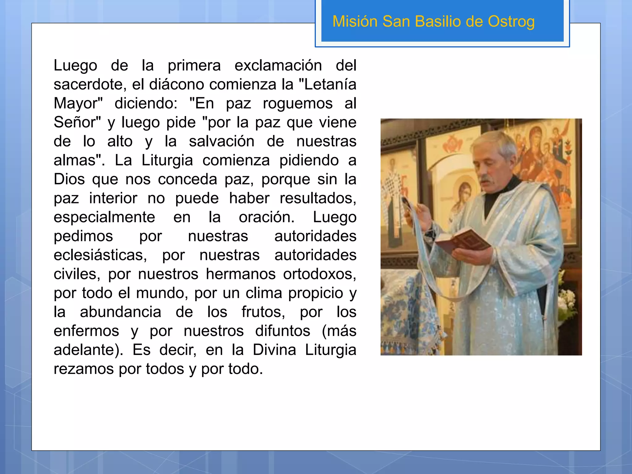 Para Entender la Divina Liturgia | PPT