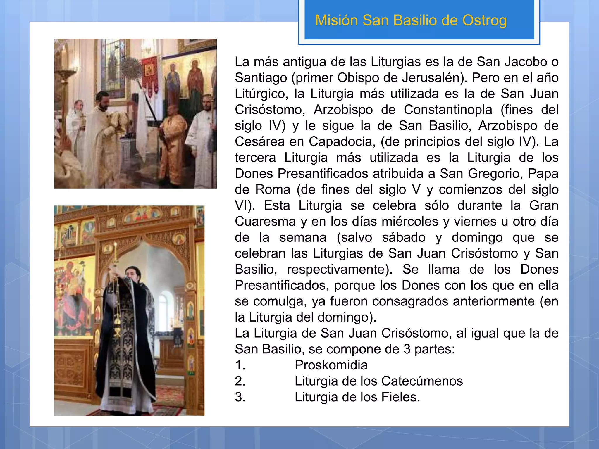 Para Entender la Divina Liturgia | PPT