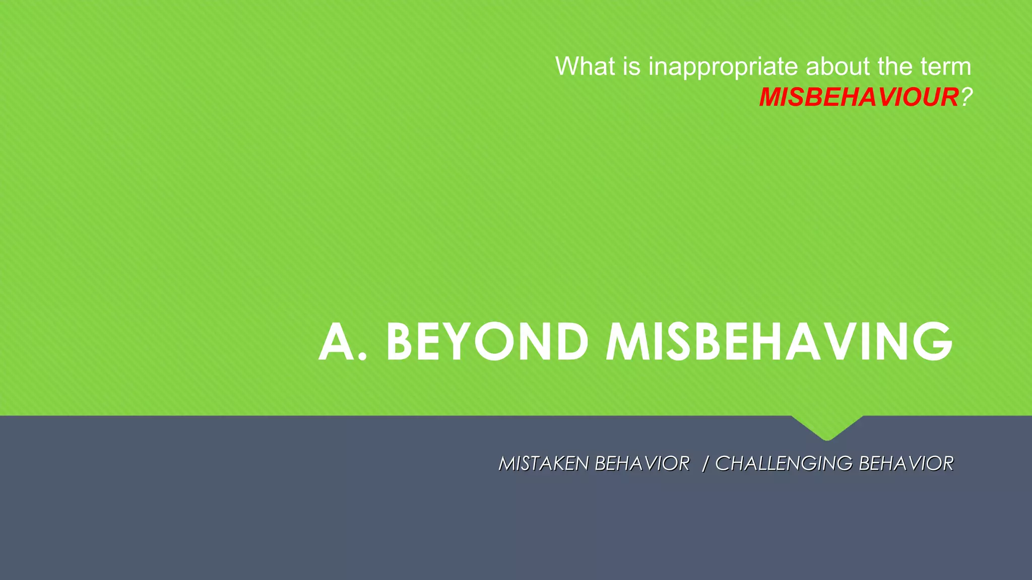 Mistaken behavior challenging behavior | PPT