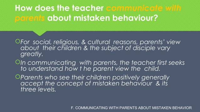 Mistaken behavior challenging behavior | PPT