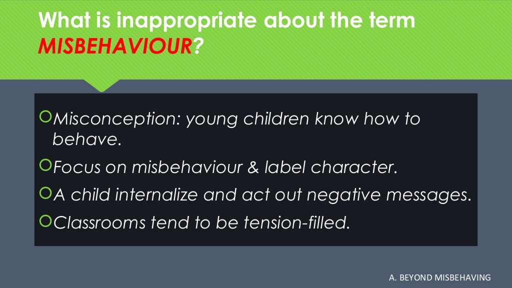 Mistaken behavior challenging behavior