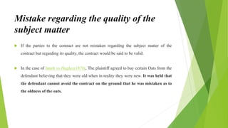 Mistake of Fact and Mistake of Law under Indian Contract Act.pptx